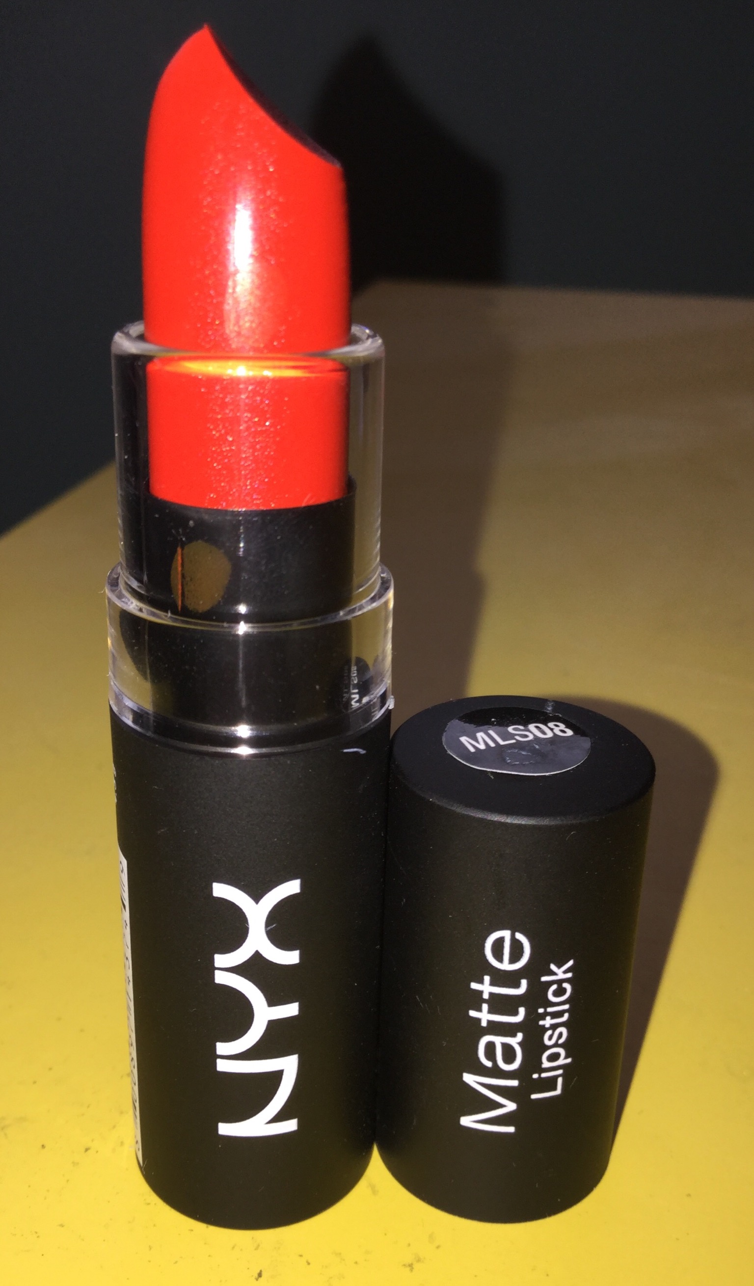 NYX Pure Red Matte Lippie Swatch | lifewithlilred
