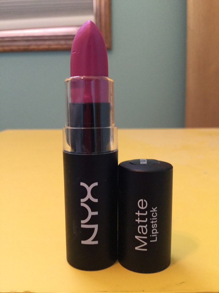 NYX Lipstick Swatch In Shocking Pink | lifewithlilred