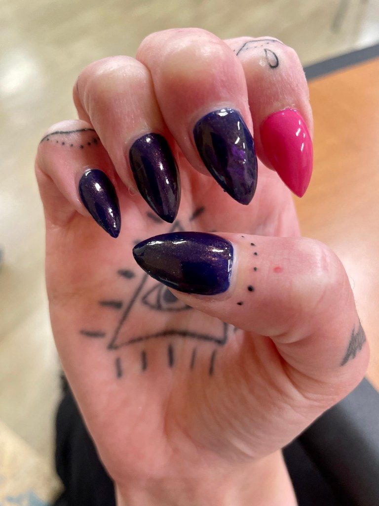 New Pink & Deep Purple Nails | lifewithlilred